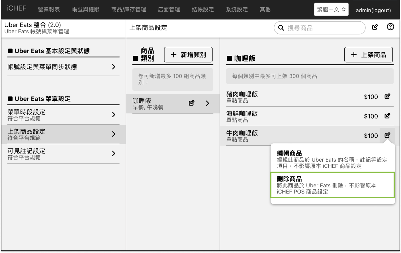 [Uber Eats] 常見問題 – iCHEF 知識庫