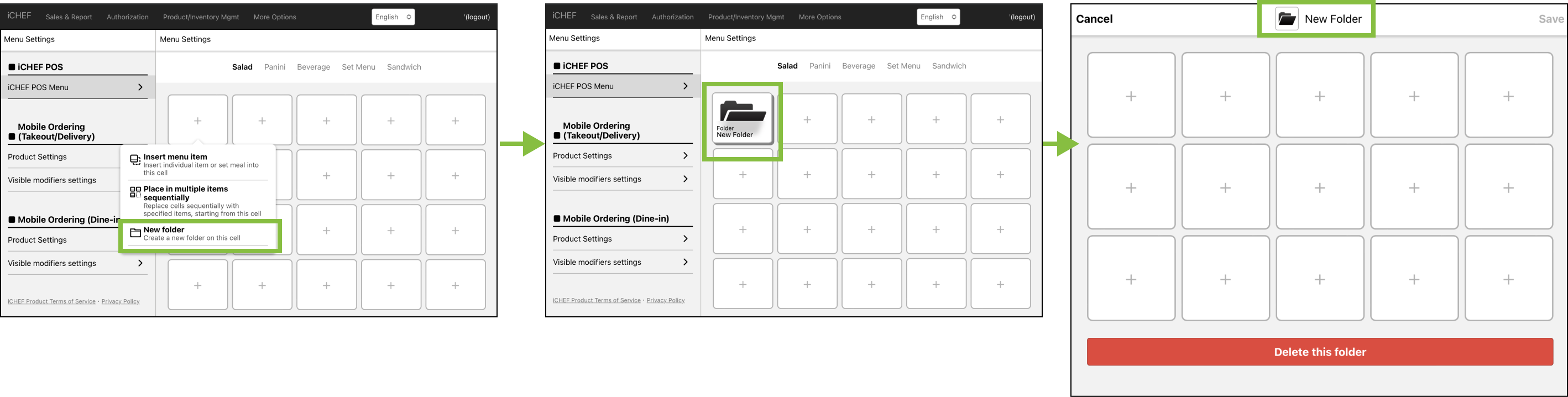 [Item Management] Set up Menu – iCHEF Support