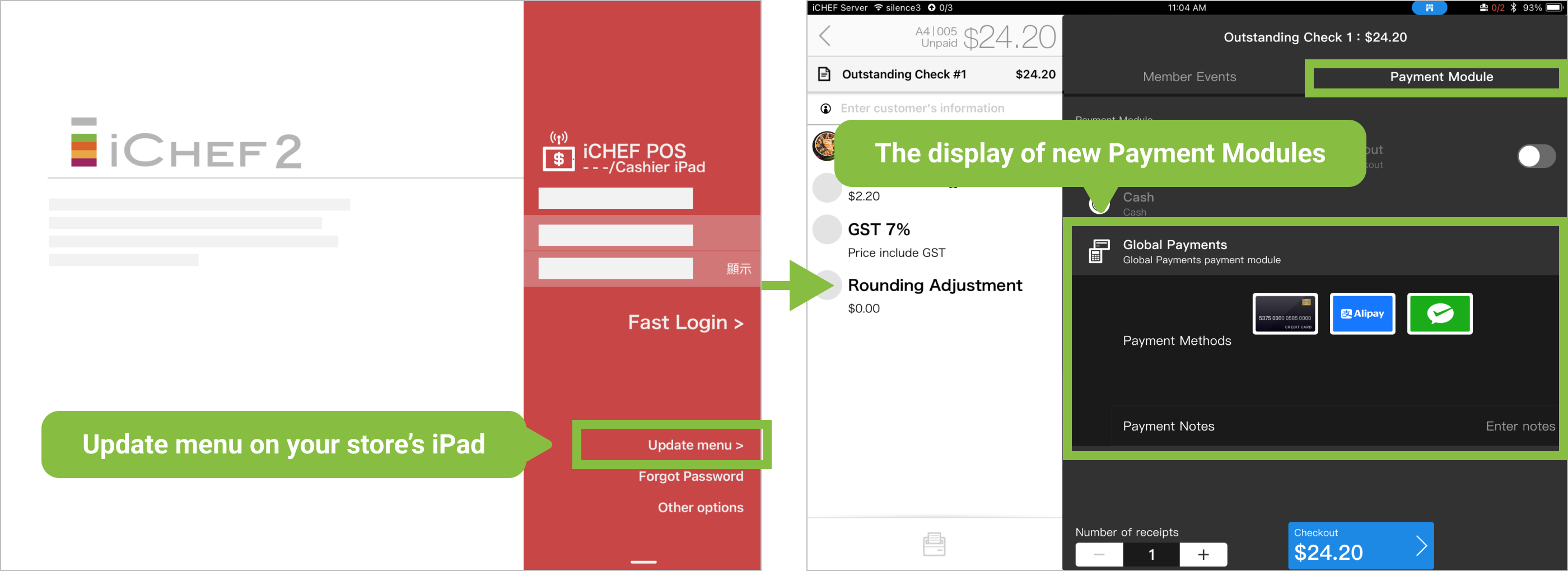Set up The Connection of Global Payments Smart Terminal｜Payment Integration – iCHEF Support