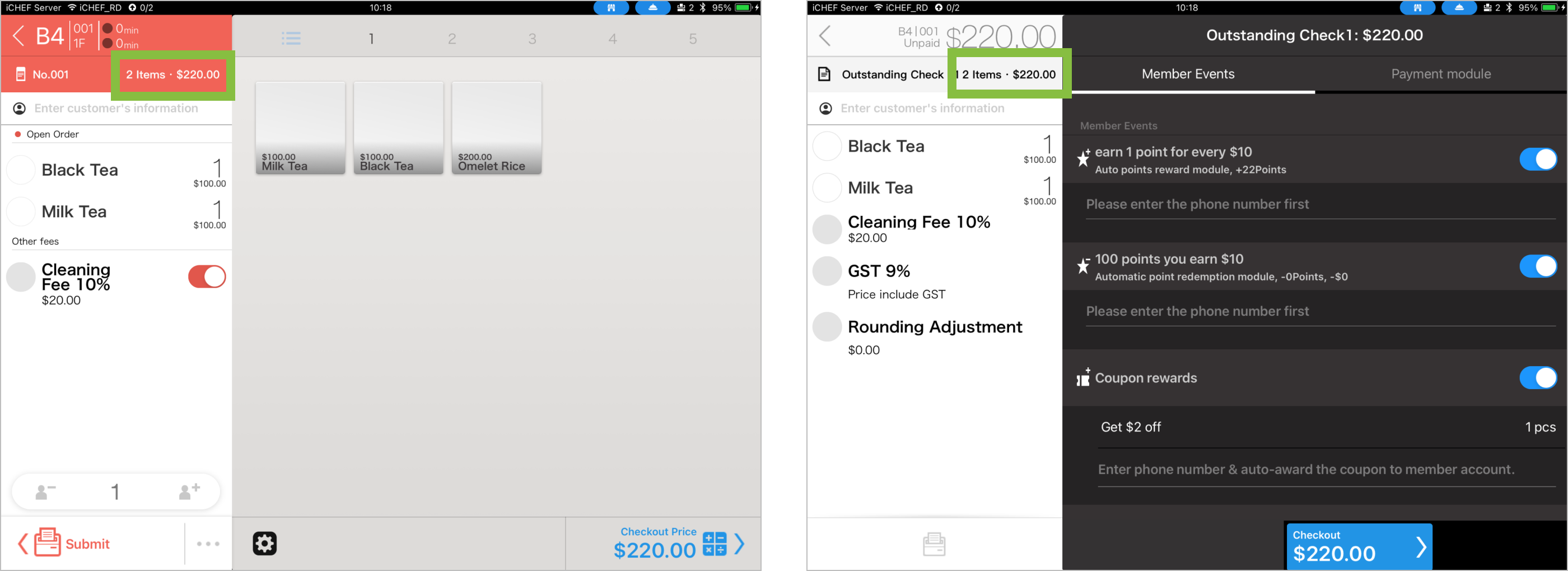 [Advanced Operations for Orders] Display of Item Counts – iCHEF Support