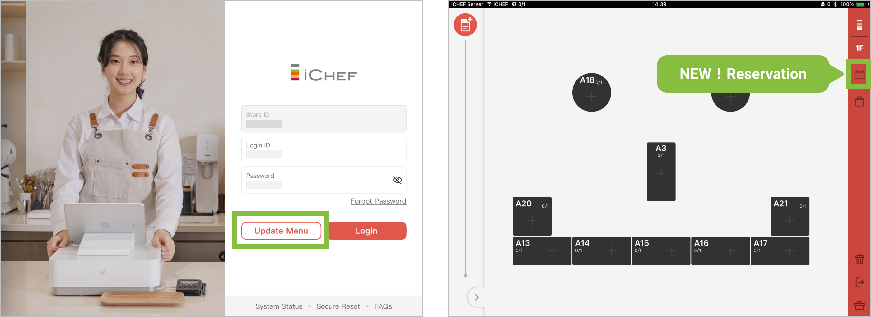 Get Started! POS [Update Menu] | Reservation – iCHEF Support